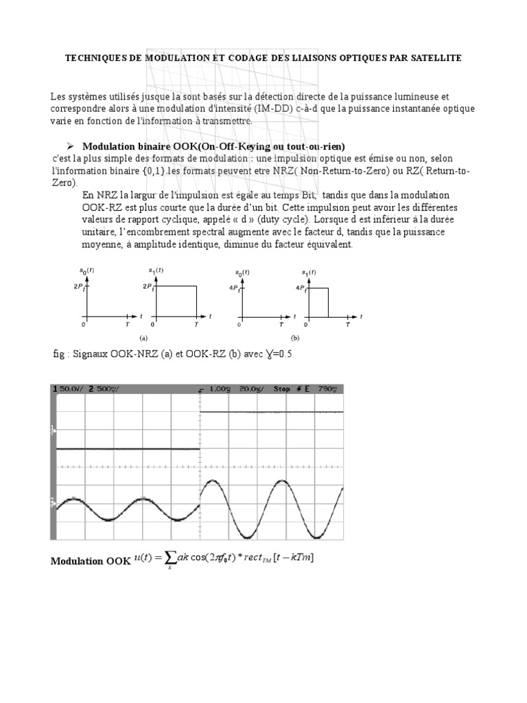 Techniques de Modulations | PDF