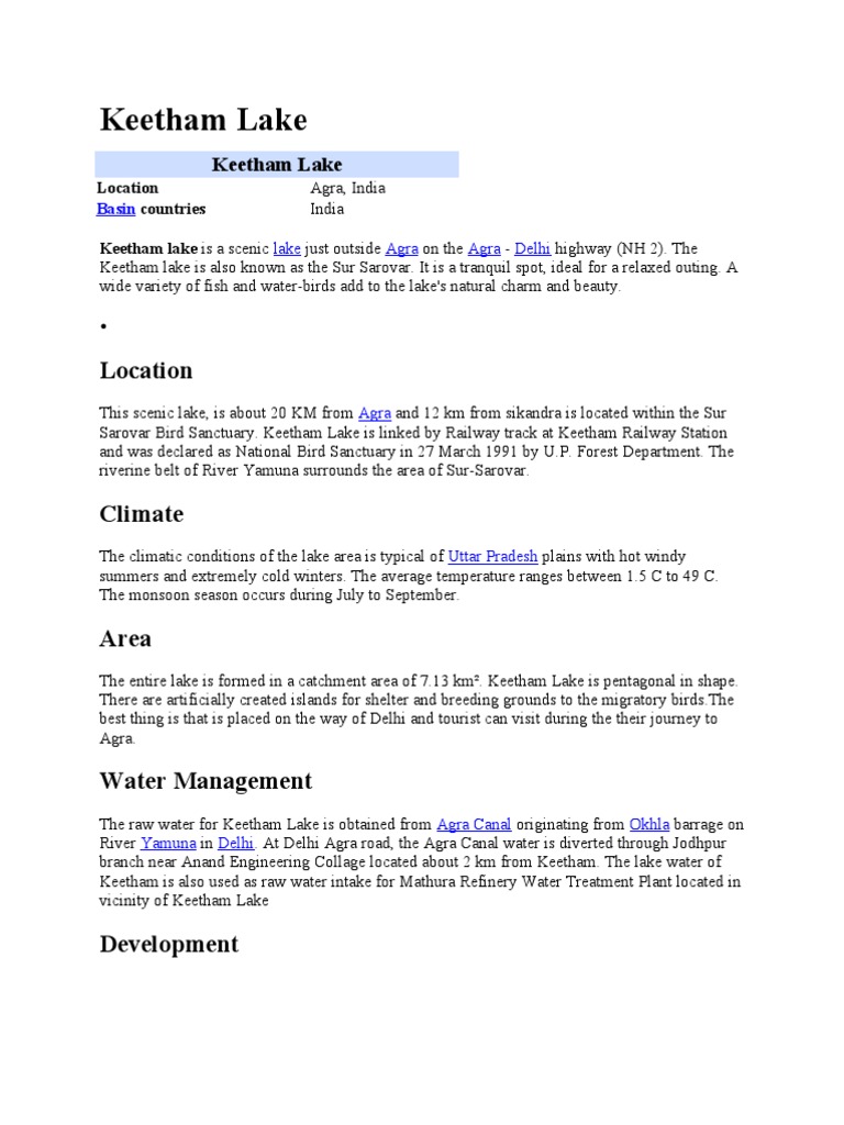 Keetham Lake | Download Free PDF | Insects | Organisms