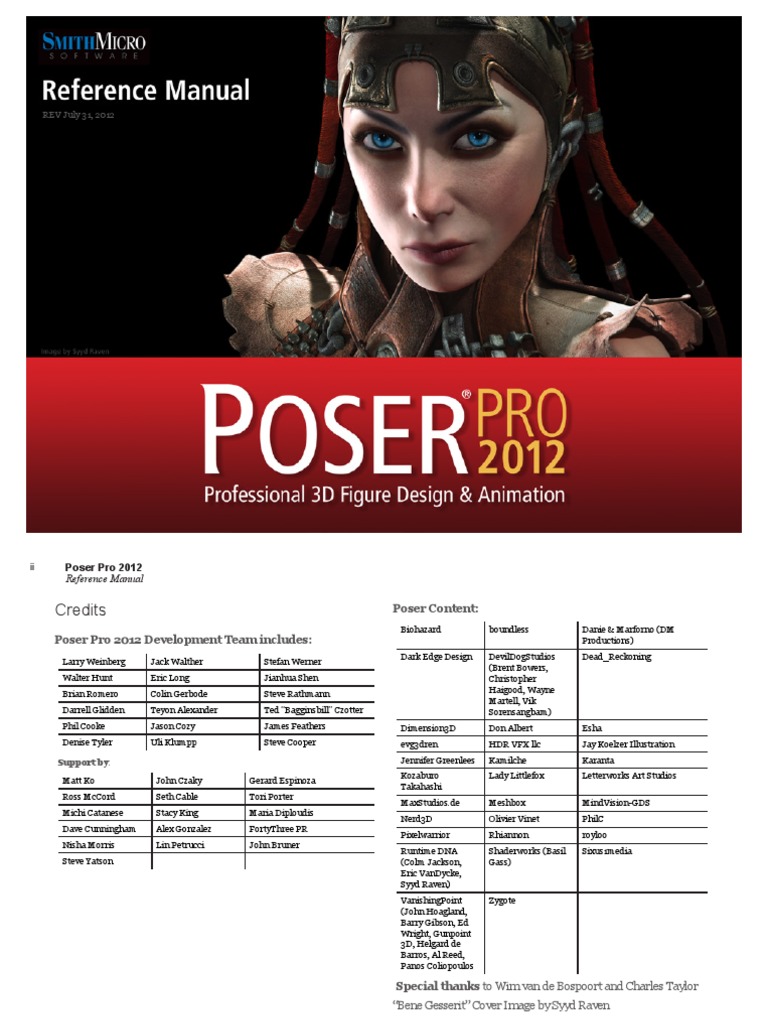 Poser Pro Reference Manual | PDF | 3 D Computer Graphics | Rendering ...
