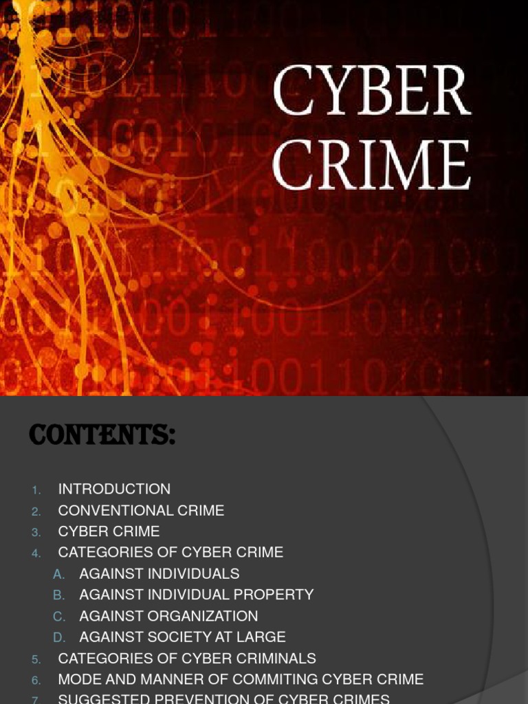 Cyber Crime | PDF | Cybercrime | Crime & Violence