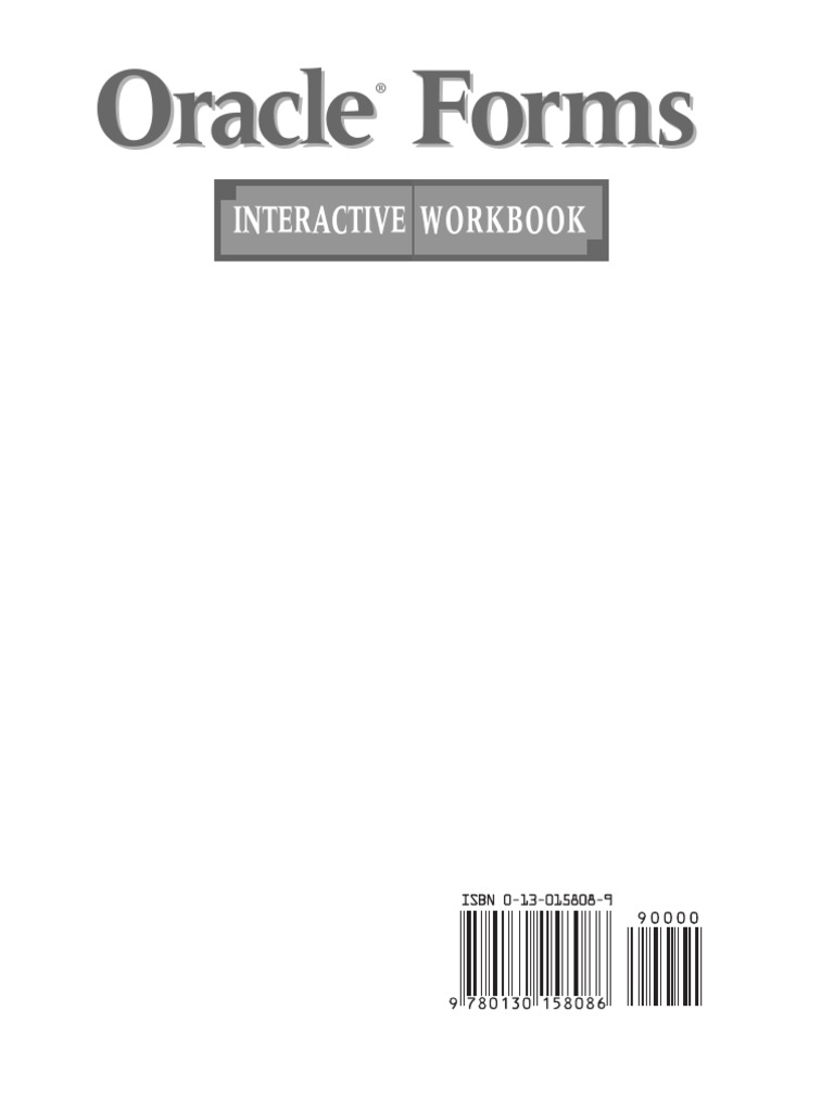 Oracle Forms Interactive Workbook | PDF | Pl/Sql | Database Schema
