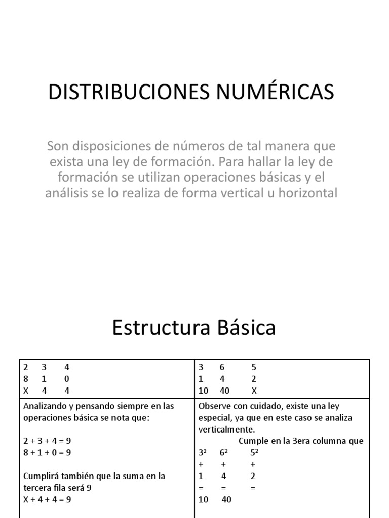 Ejercicios de Distribuciones Numéricas | PDF