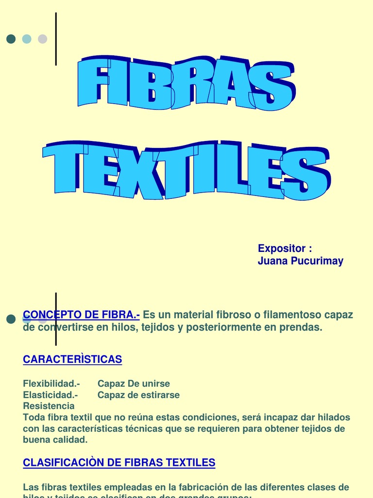 Clase02 Fibras Textiles | PDF | Seda artificial | Fibra sintética