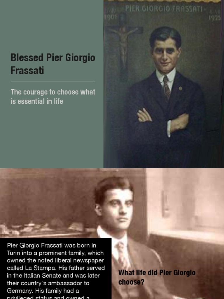 Blessed Pier Giorgio Frassati | PDF | Peace | Prayer