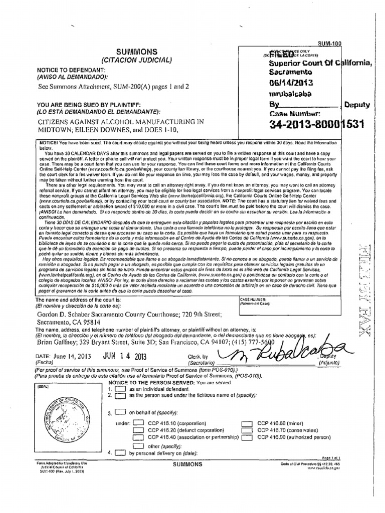 Summons | PDF | Summons | Legal Communication