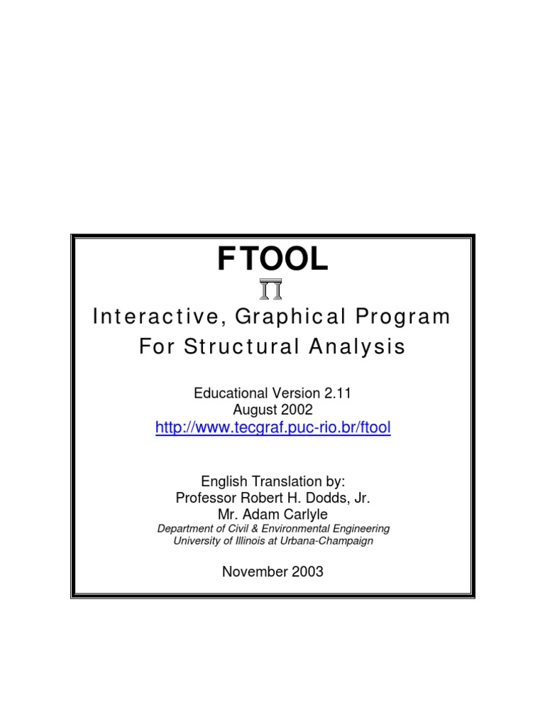 Ftool | PDF | Cartesian Coordinate System | Button (Computing)