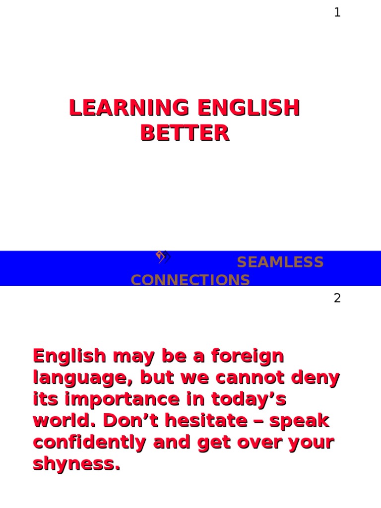 Learning English Better | PDF