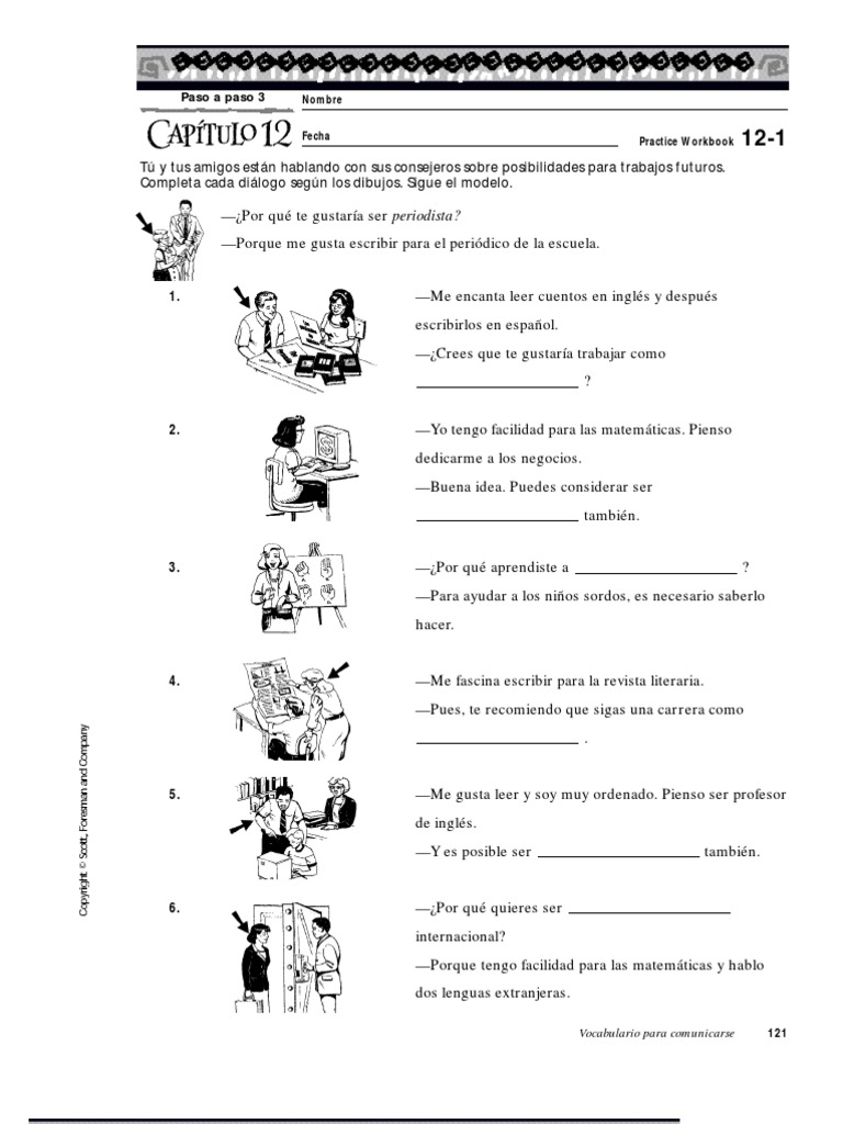 Spanish 3 - Chapter 12 Workbook | PDF | Multilingüismo | Lengua española