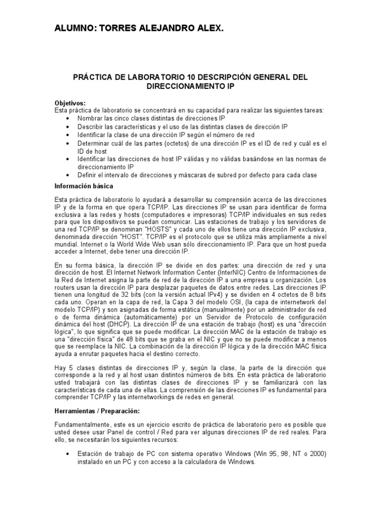 Examen Practico Redes | PDF | Dirección IP | Enrutador (Computación)