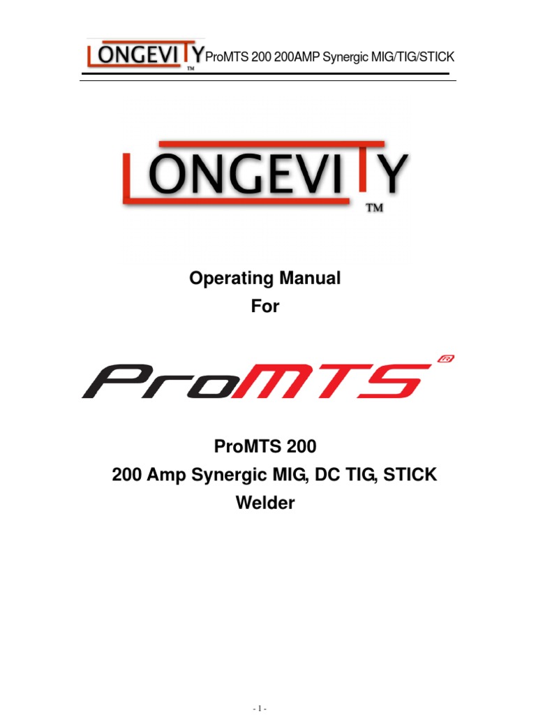 Pro Mts 200 Manual | PDF | Welding | Construction