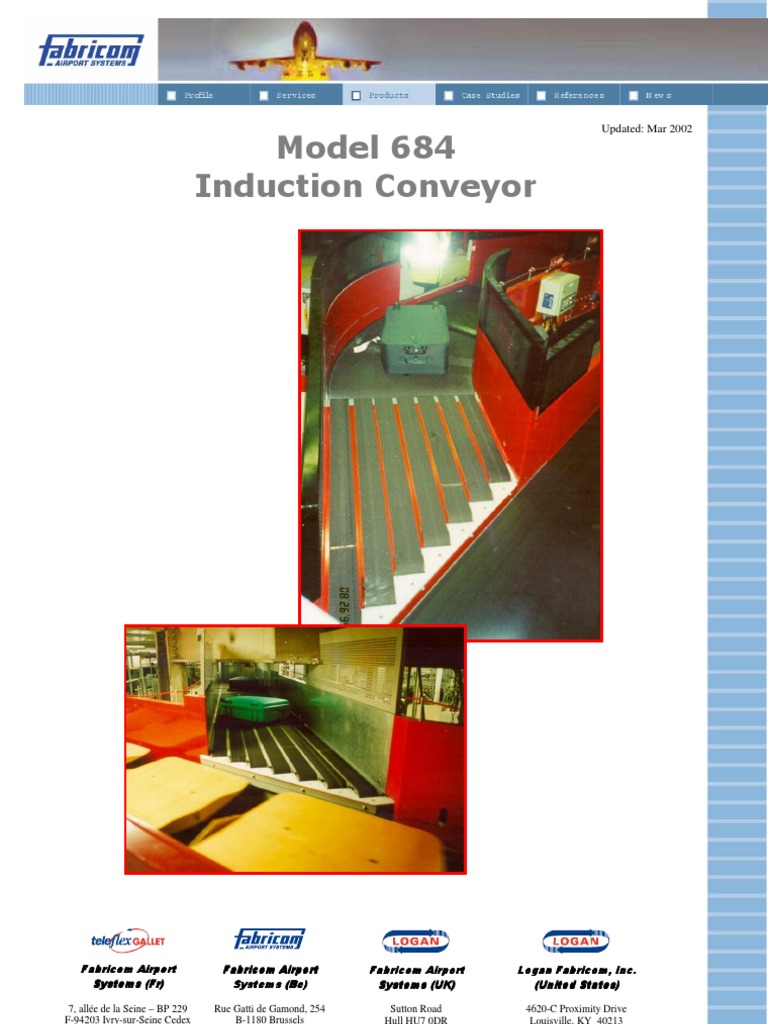 Induction Conveyor | PDF | Belt (Mechanical) | Manufactured Goods