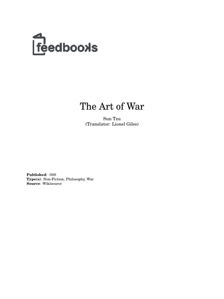 Sun Tzu's The Art of War Explained | PDF | The Art Of War | Siege