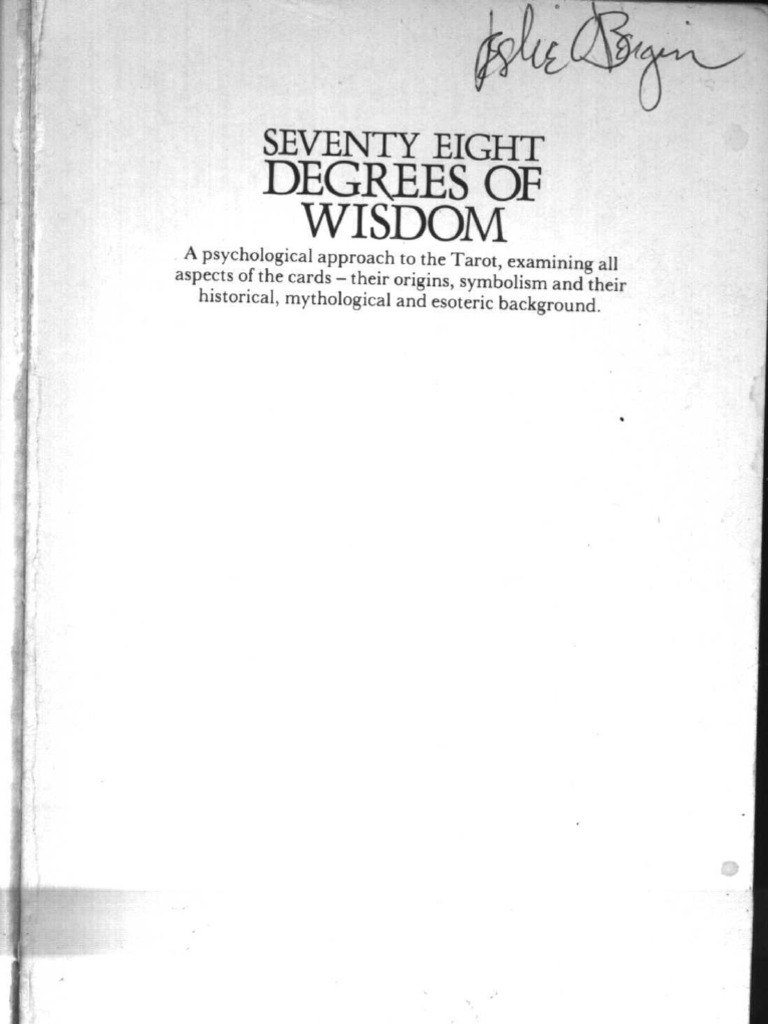 Pollack - 78 Degrees of Wisdom - A Book of The Tarot Major & Minor ...