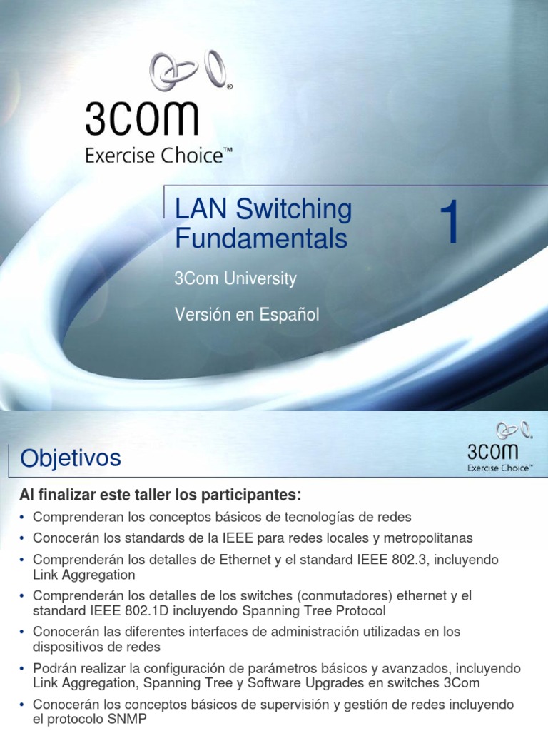 3COM - LAN Switching Fundamentals 1 - ESPAÑOL | PDF | Modelo osi | Ethernet