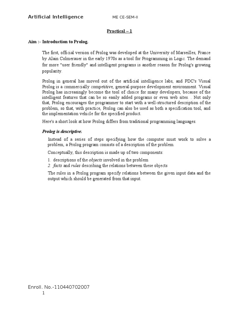 Ai Practical Solution Pdf Computer Programming Areas Of Computer