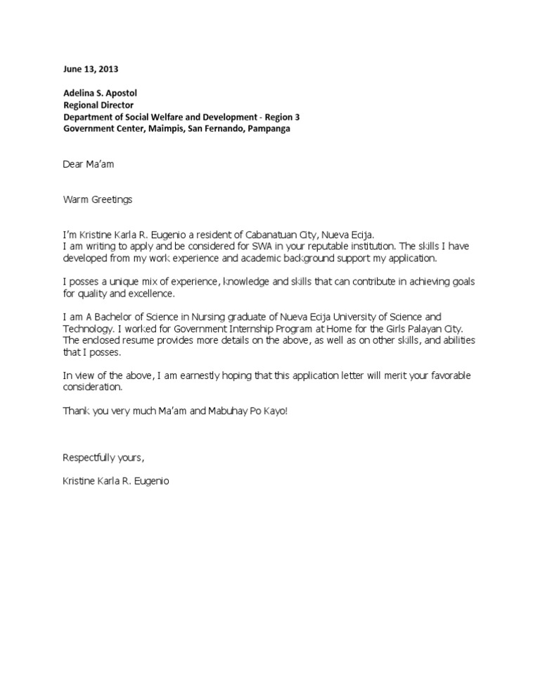 App Letter | PDF | Wellness