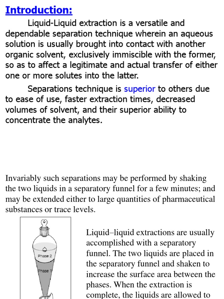Extraction Pdf Emulsion Solution