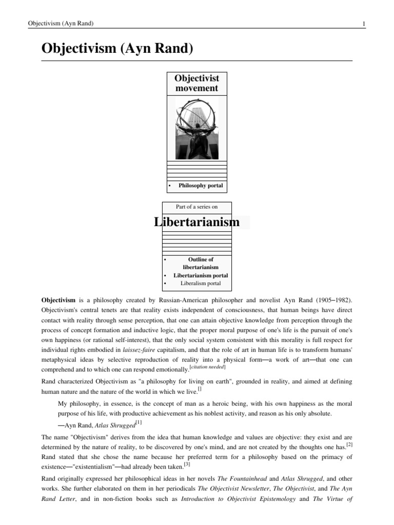 Objectivism (Ayn Rand) | PDF | Objectivism (Ayn Rand) | Philosophy