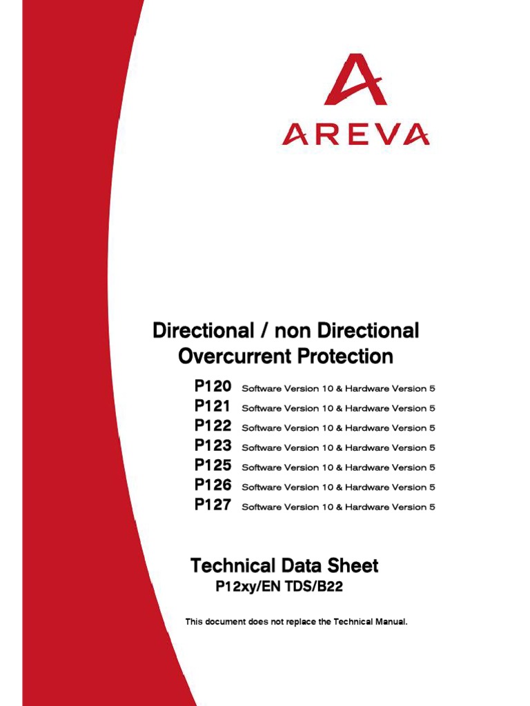 P12x TechnicalDataSheet en 1E | PDF | Relay | Power (Physics)