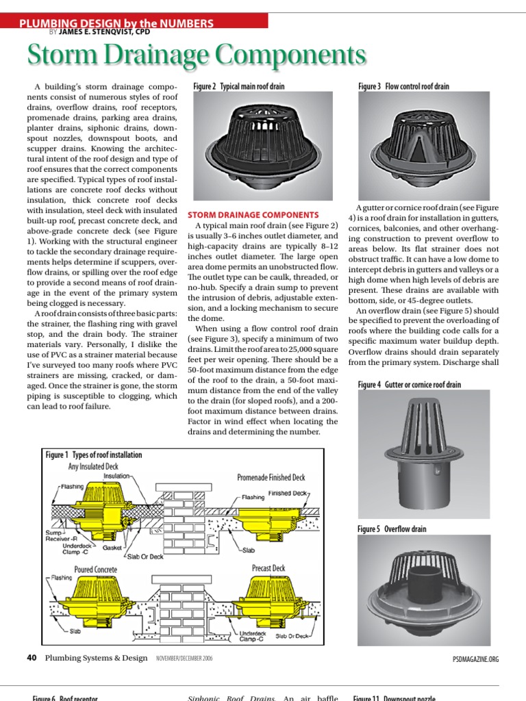 Roof Drainage System Components Guide | PDF | Drainage | Roof