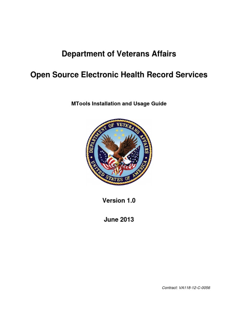 Department of Veterans Affairs Open Source Electronic Health Record ...