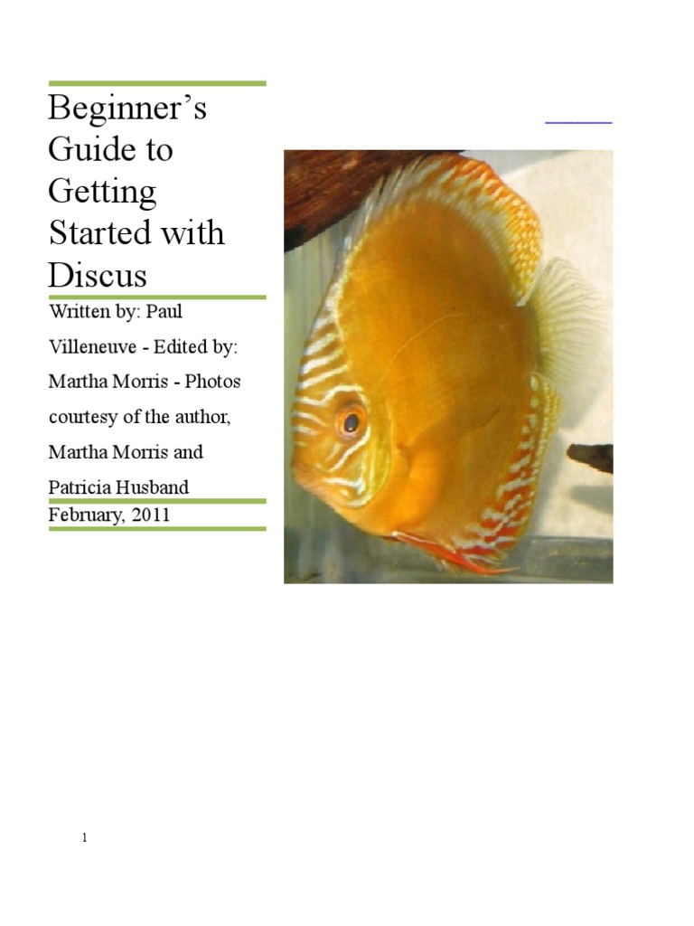 Beginner's Guide To Getting Started With Discus | PDF | Aquarium | Wellness