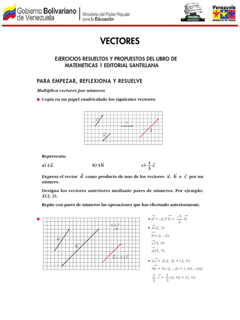 Ejercicios Resueltos de Vectores | Vector Euclidiano | Triángulo