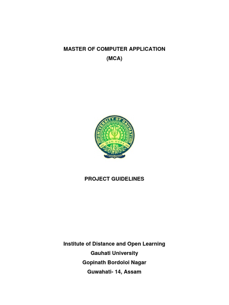 Project Guidelines For MCA | PDF | Art