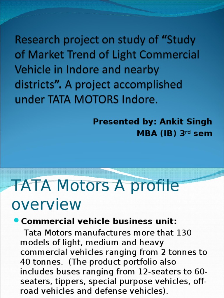 TATA Motors Presentation | PDF