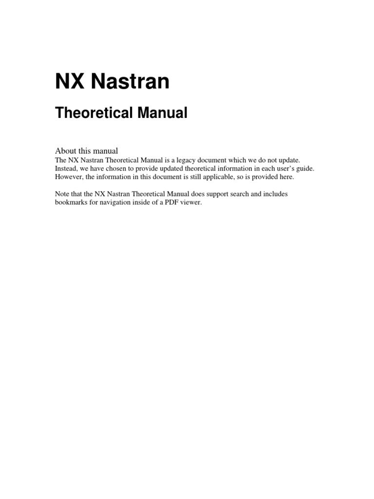 NX Nastran Theoretical Manual | PDF | Matrix (Mathematics ...