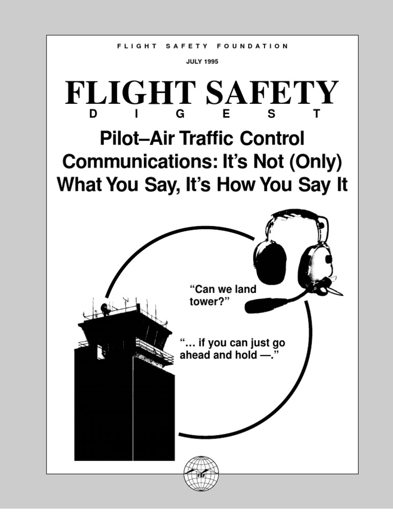 Pilot Atc Communications Air Traffic Control Aviation Safety