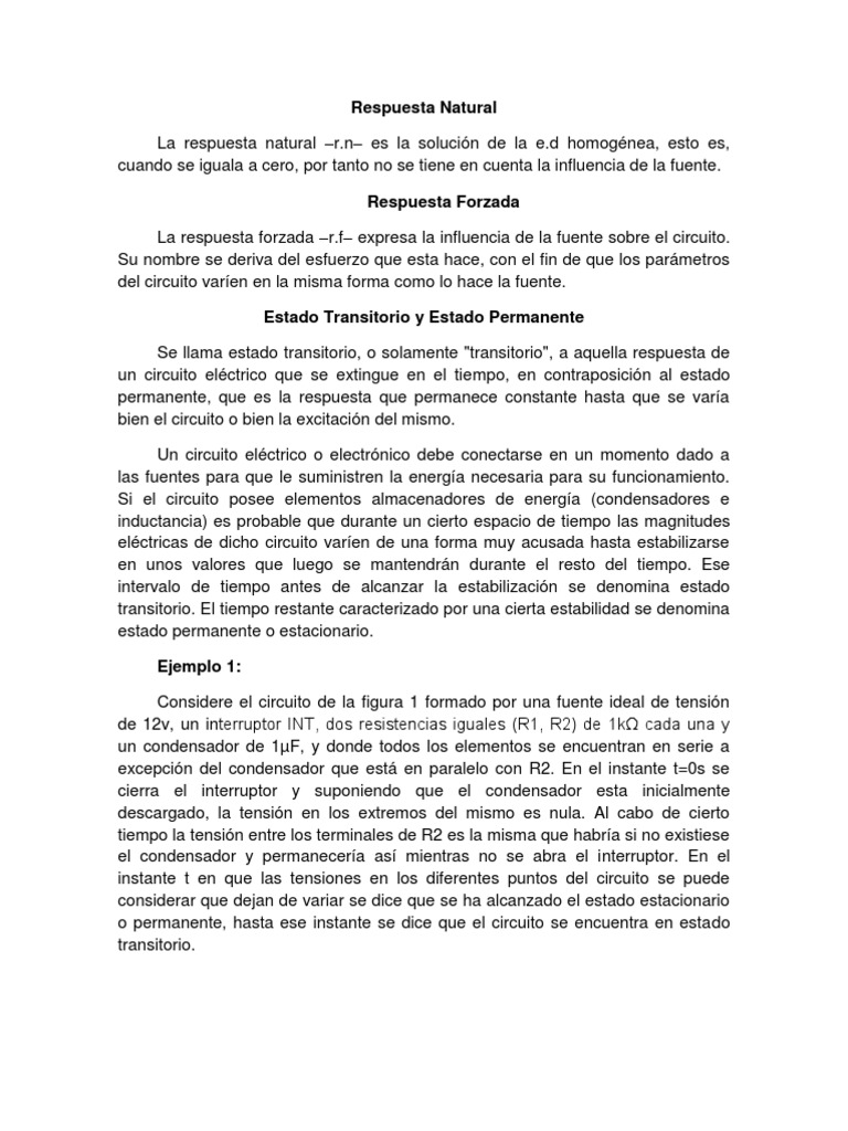 Estado Transitorio y Estado Permanente | PDF