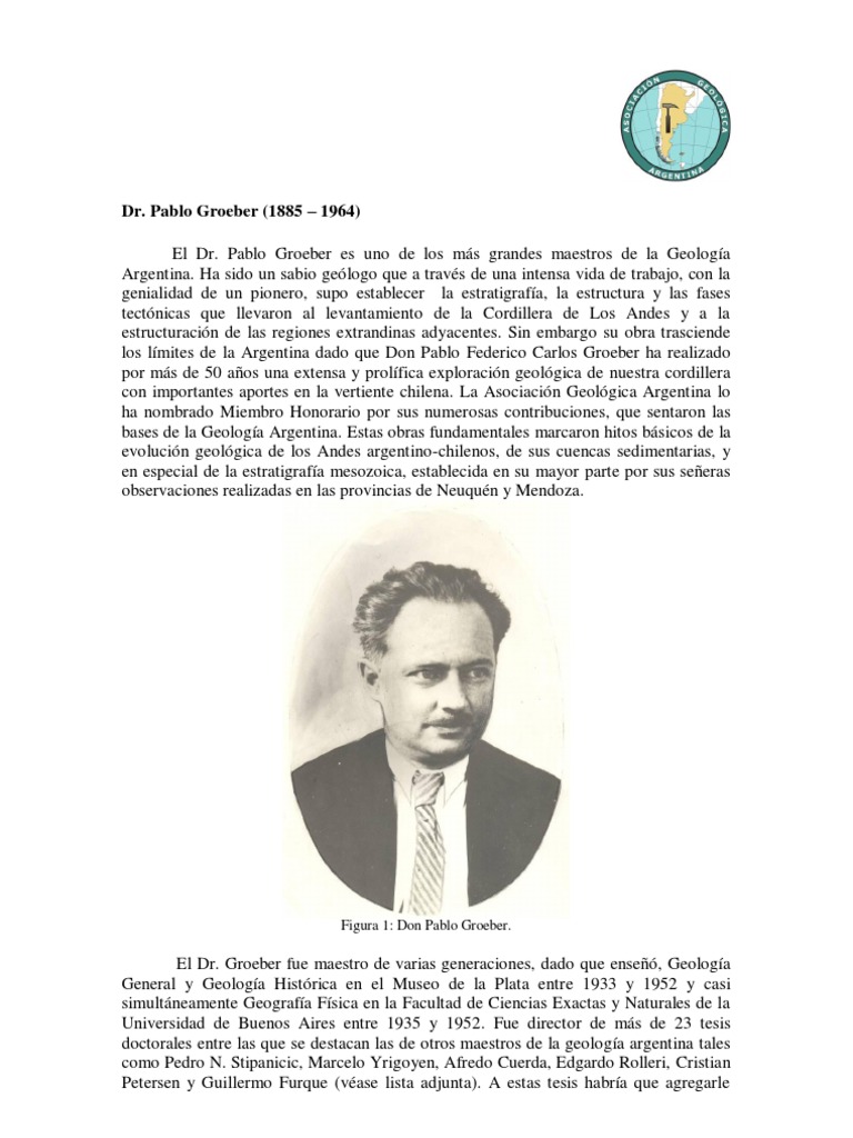 Pablo Groeber AGA1 | PDF | Geología | Andes