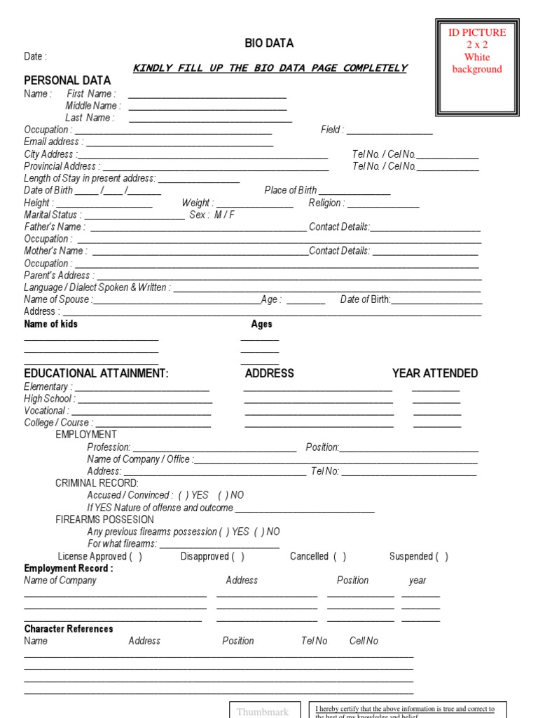 Firearms Application Form | PDF | Notary Public | Criminal Record
