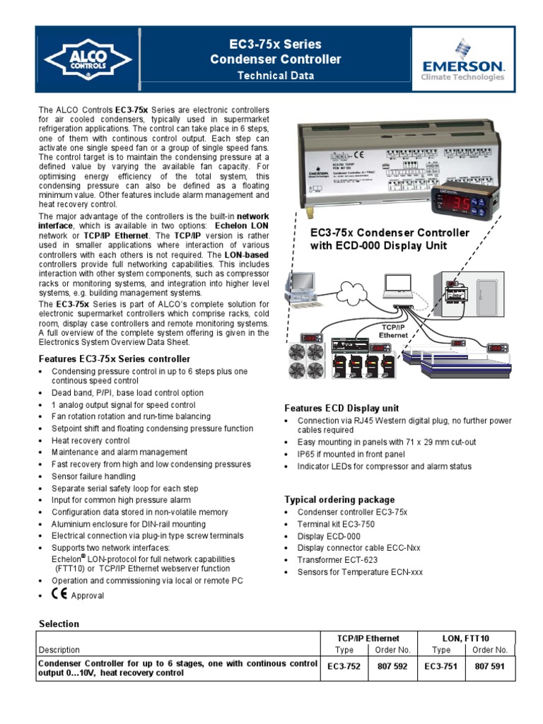 The ALCO Controls EC3-75x | PDF | Computer Network | Transmission ...