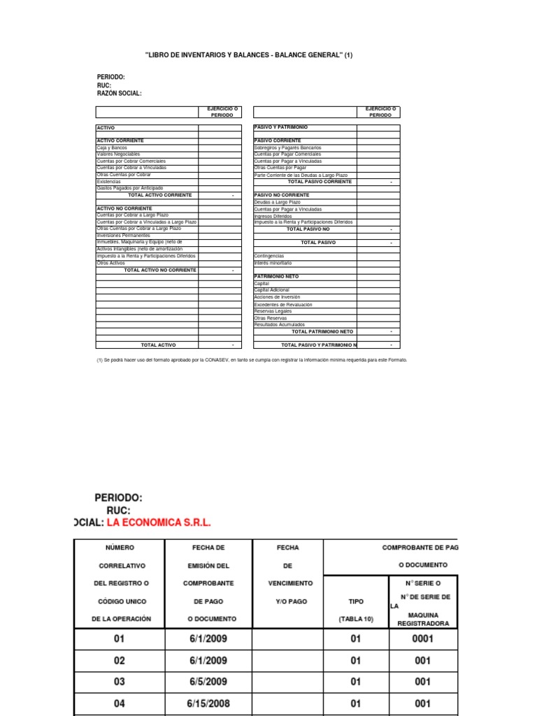 Formatos Libros Contables Actuales | PDF | Bancos | Contabilidad