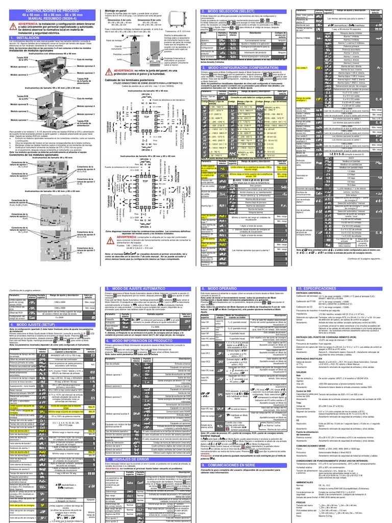 2.-West Serie P4100-P8100-P6100 Manual Conciso en Esp | PDF | Sensor ...