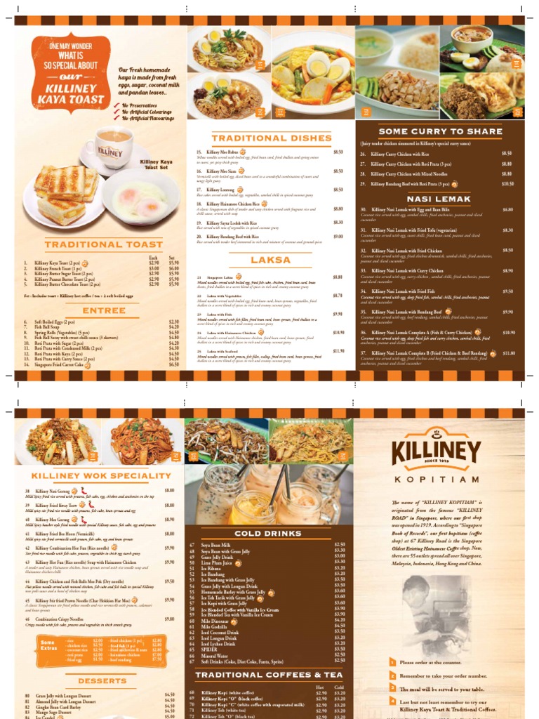 Killiney Menu | Curry | Southeast Asian Cuisine