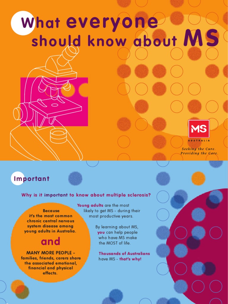 MS-What Everyone Should Know Brochure | PDF | Multiple Sclerosis ...