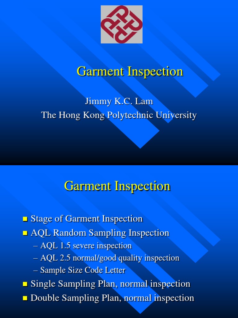Garment Inspection | PDF | Sampling (Statistics) | Statistics