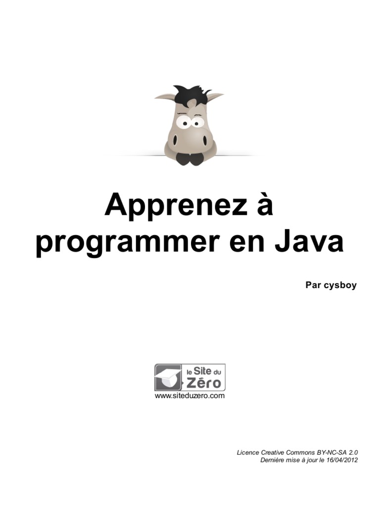 Apprenez A Programmer en Java | PDF | Java (Langage de programmation ...