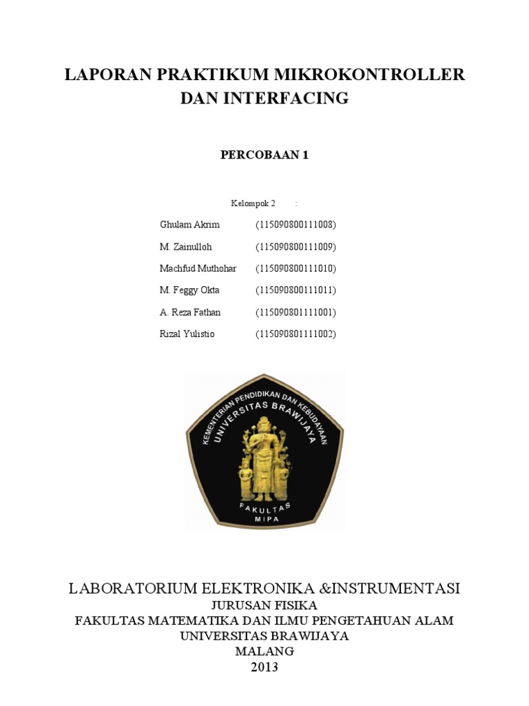 Laporan Praktikum Mikrokontroller Dan Interfacing | PDF