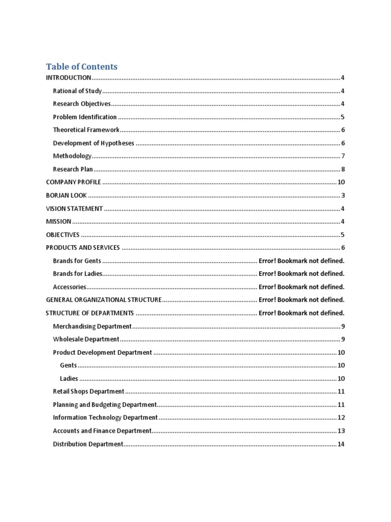 MBA Thesis | PDF | Retail | Merchandising
