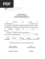 Adeverinta Practica | PDF
