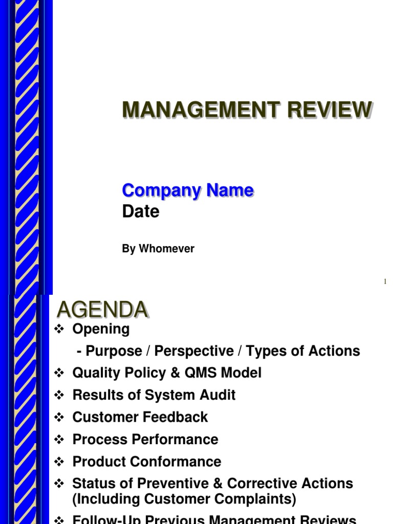 Management Review | PDF | Iso 9000 | Quality Management System