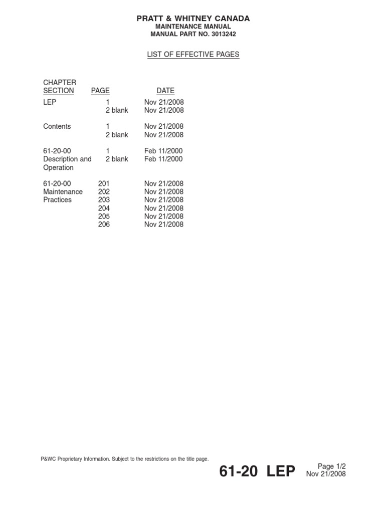 Maintenance Manual for Propeller Governor - Detailed Procedures for ...