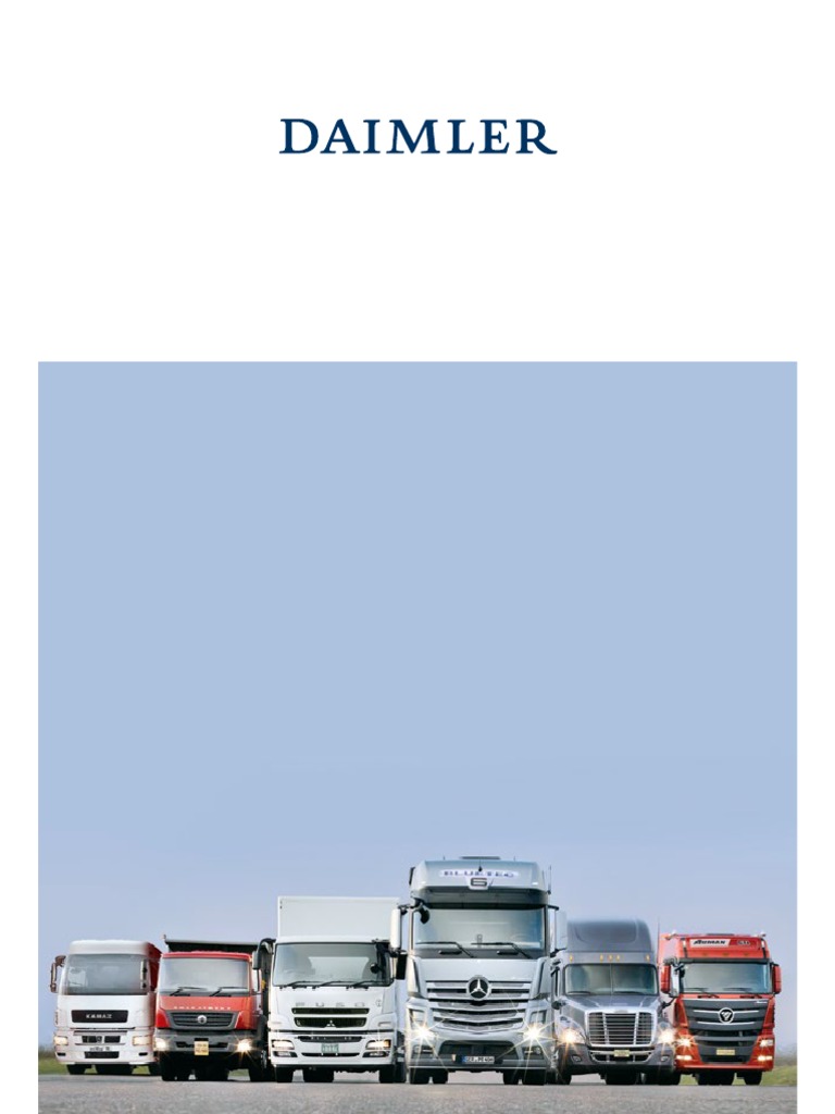 Daimler Trucks at A Glance Edition 2013 | PDF | Daimler Ag | Truck