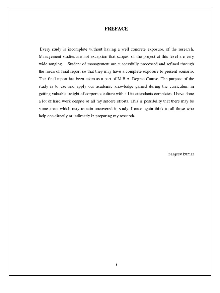Preface | PDF | Master Of Business Administration | Strategic Management