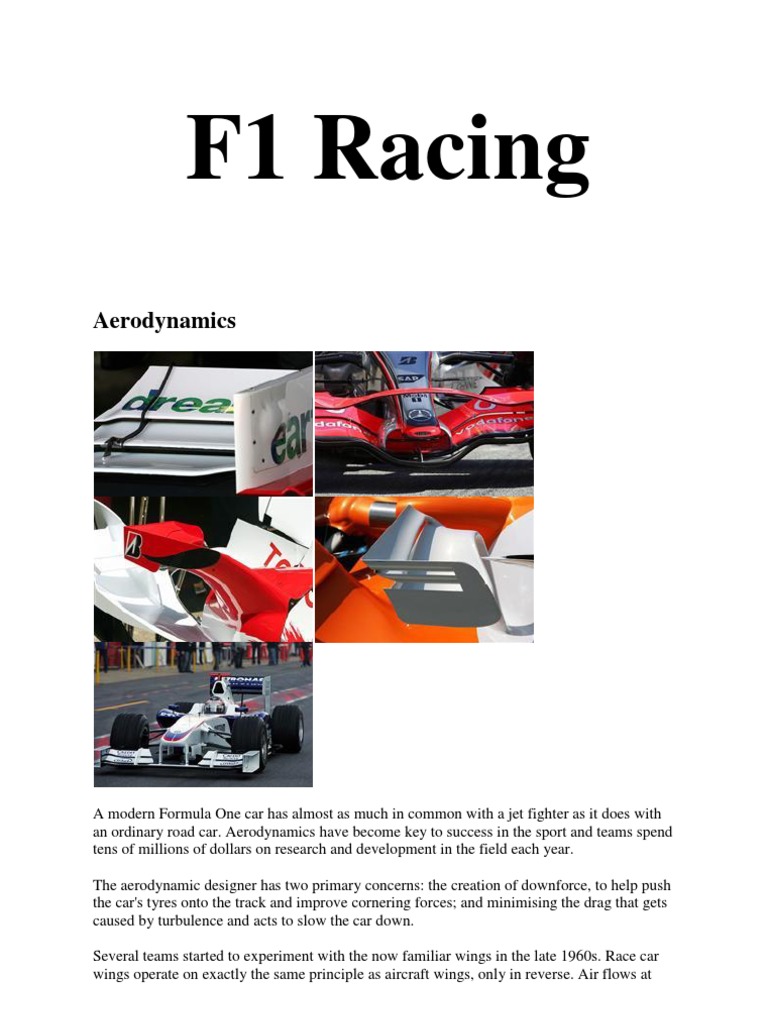 F1 | PDF | Formula One | Suspension (Vehicle)
