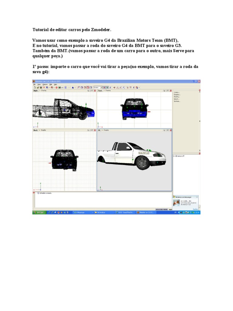 Tutorial de Editar Carros Pelo Zmodeler | PDF | Lazer